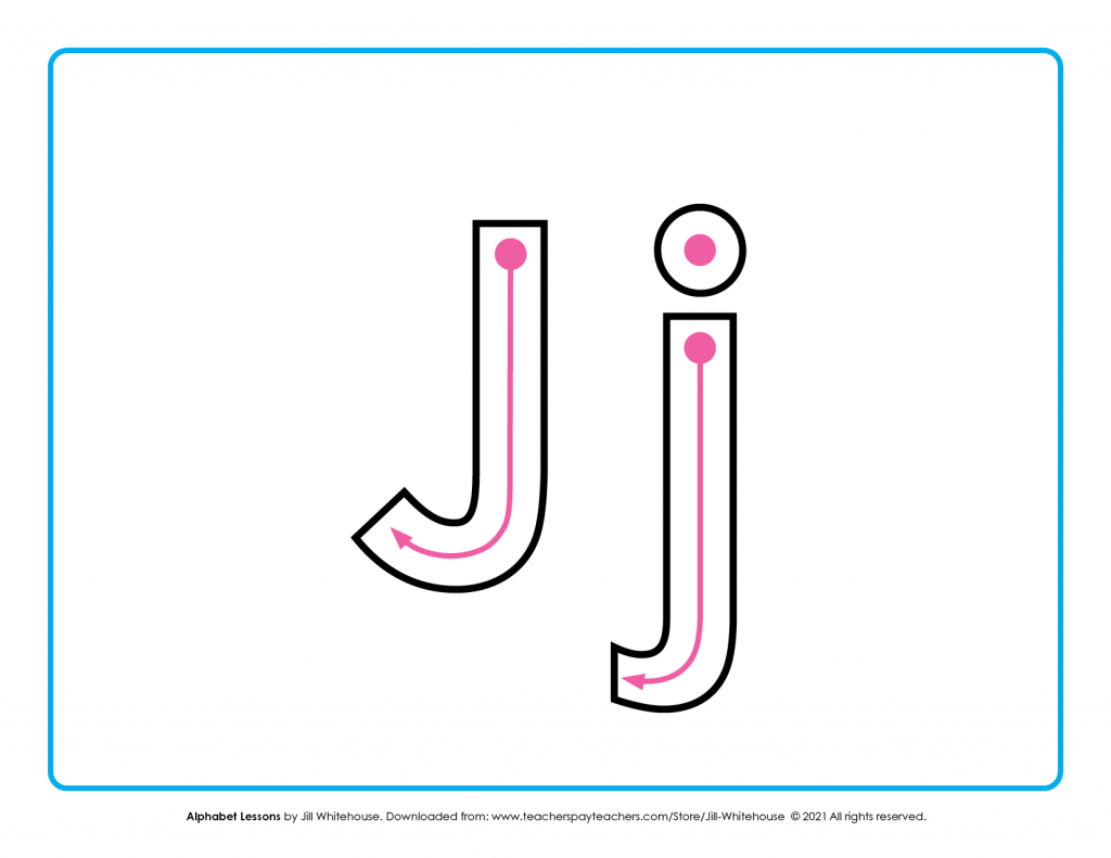 Alphabet Individual Lessons J | Early Minds Education Inc.