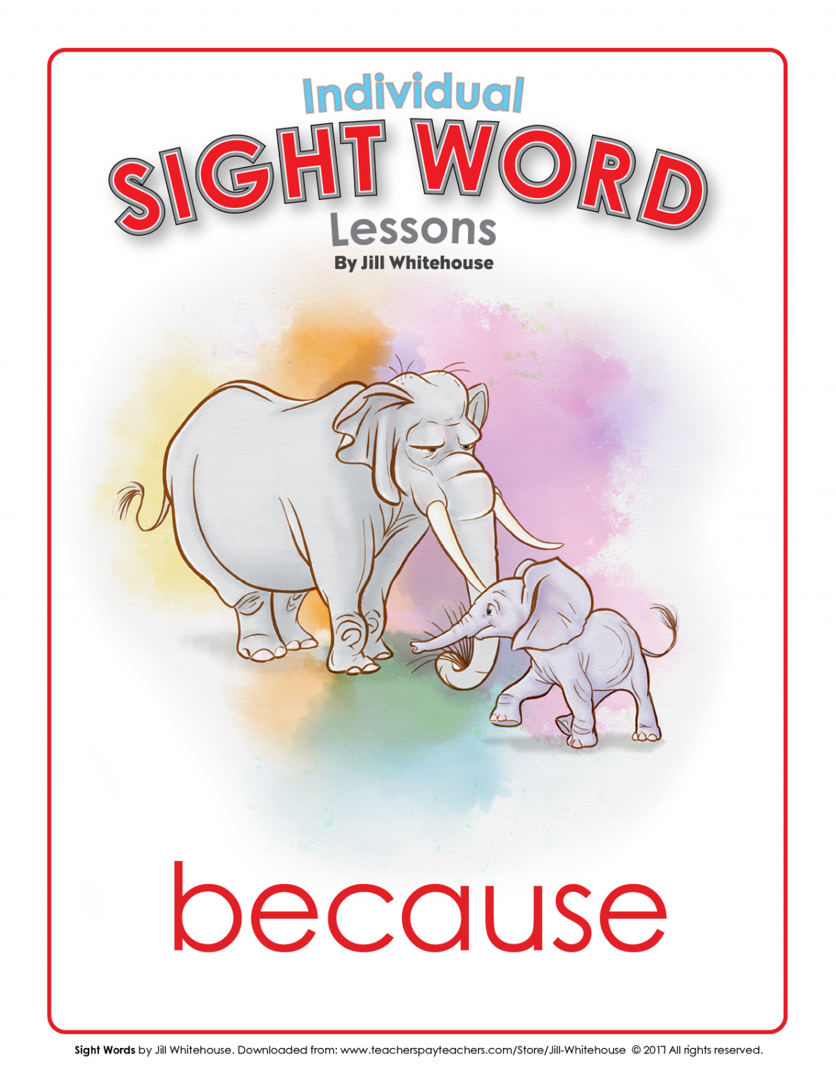 Sight Word – Because | Early Minds Education Inc.