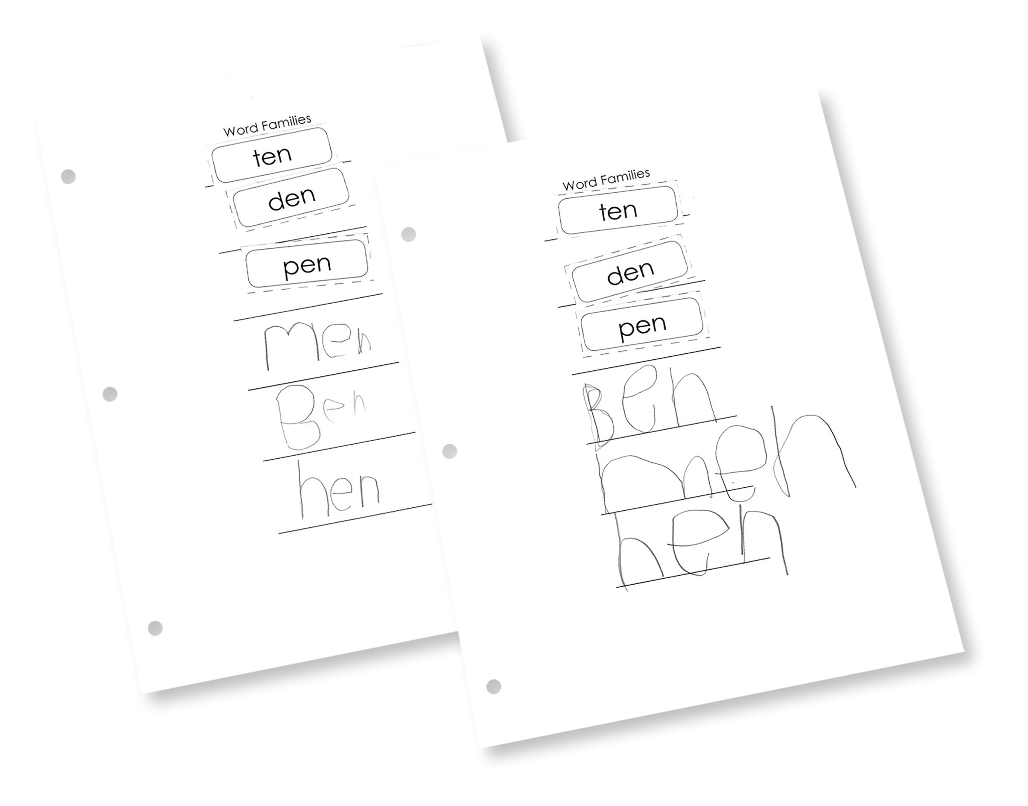 Kindergarten Online Word Families